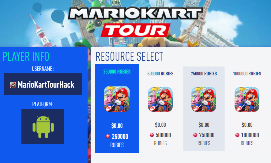 Mario Kart Tour Trucchi - Mario Kart Tour Trucco Rubini e Monete Gratuite