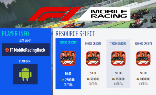 F1 Mobile Racing Trucchi - F1 Mobile Racing Trucco Crediti Gratuite